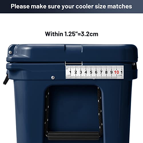 Omoojee Cooler Lock Bracket, 2 Pack with Bottle Opener, Tie Down Kit Made of Durable Stainless Steel, Compatible with Yeti/RTIC Coolers
