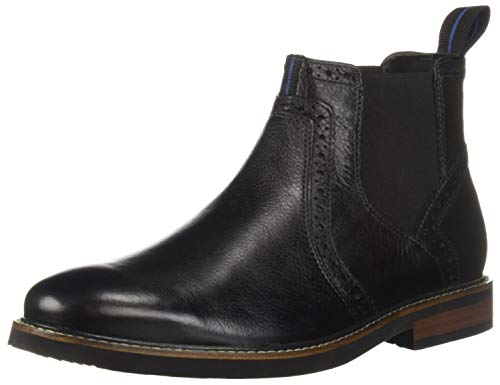 Nunn Bush mens Otis Chelsea With Kore Comfort Walking Technology Fashion Boot, Black Tumbled, 10.5 US