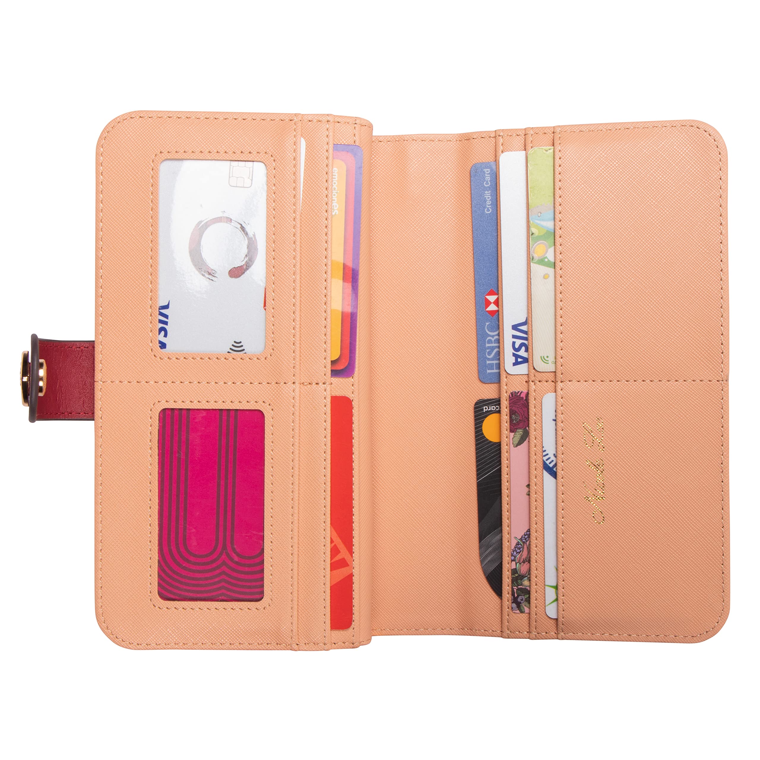 Nicole Lee SIGNATURE BIFOLD WALLET WRISTLET-TRAVEL IN FASHION