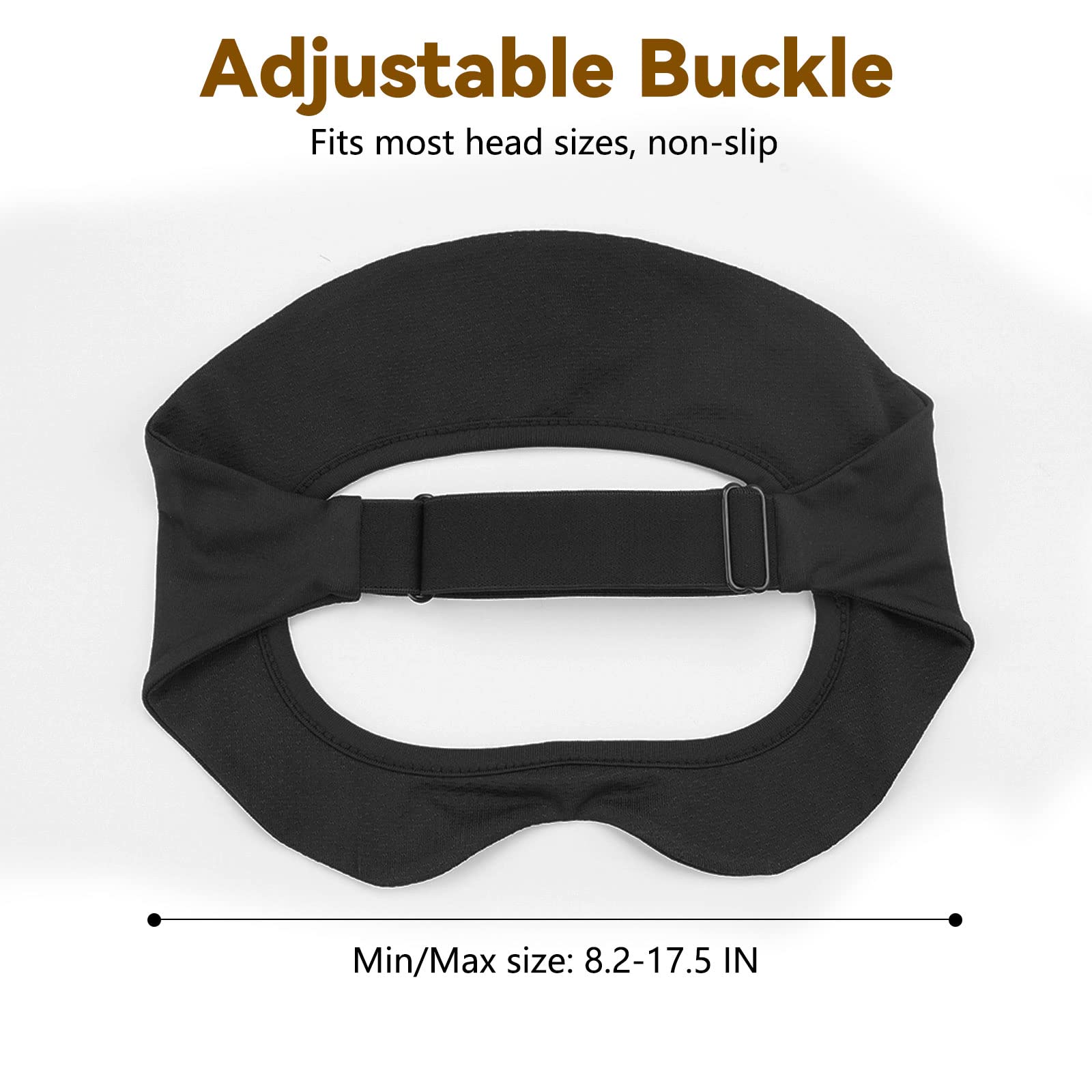 VR Eye Mask Cover Adjustable Elastic Sweat Band for Meta/Oculus Quest 2 Accessories Virtual Reality Headsets Accessories, Breathable Washable Facemask Cover for Use VR Workouts Supernatual (3PCS)