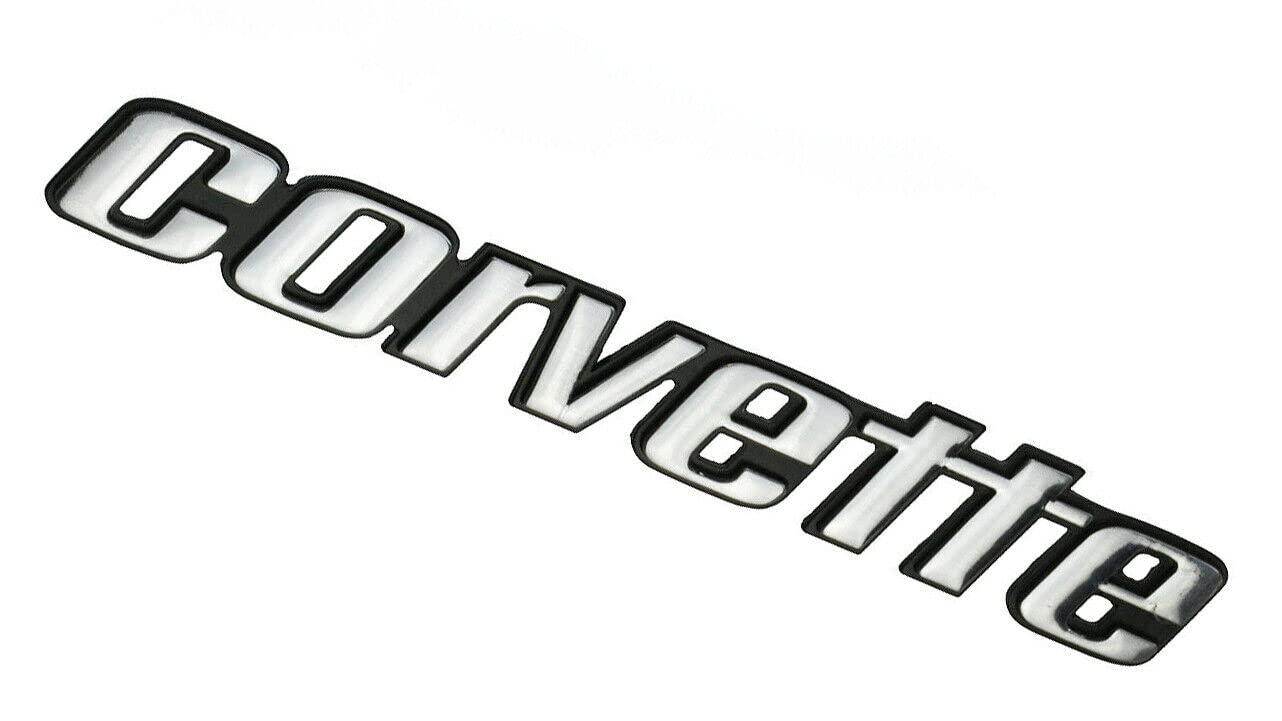 One Pc Corvette Rear Bumper Letter Emblems 3D Badges Late Replacement for 1976-1979 C3