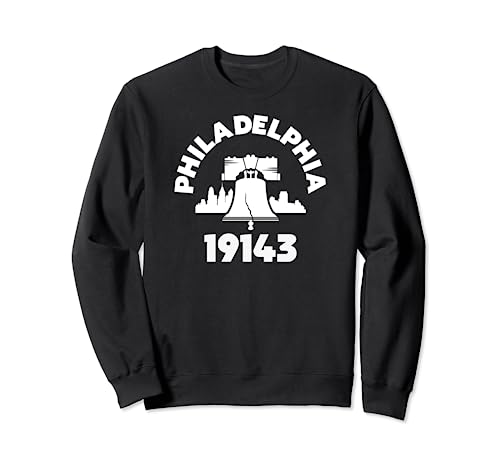 Philly Neighborhood 19143 Zip Code Philadelphia Liberty Bell Sweatshirt
