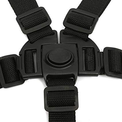 Replacement Parts/Accessories to fit Burley Solstice Jogging Stroller Products for Babies, Toddlers, and Children (Stroller Harness Buckle w Straps)