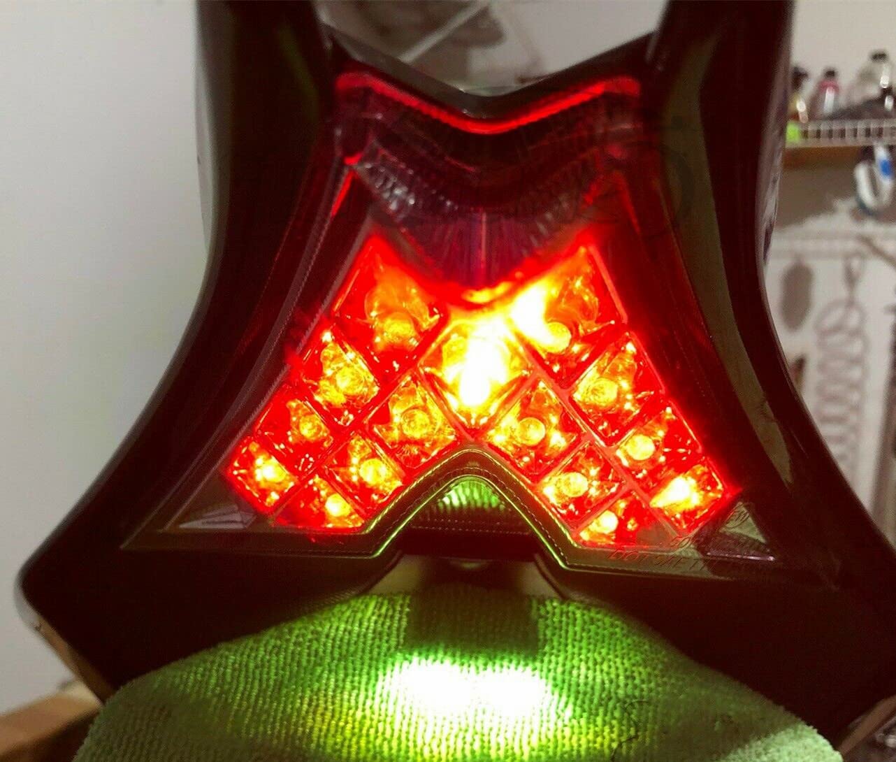 TOPZONE LED Brake Tail Light Integrated Turn signal Idicator Function Fit for APR-ILIA 2011-2015 TUONO 1000 V4; 2015-2019 TUONO V4 1100; 2017-2019 TUONO 125 (Smoke)