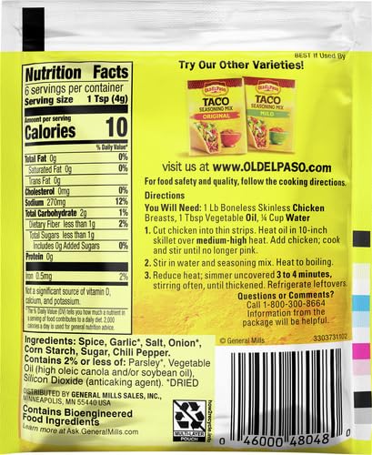 Old El Paso Chicken Taco Seasoning, 0.85 oz.