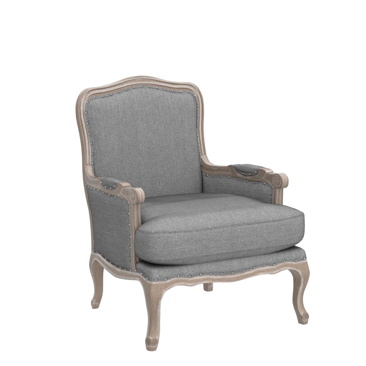 Picket House Furnishings Regal Accent Chair, Wood, Light Blue