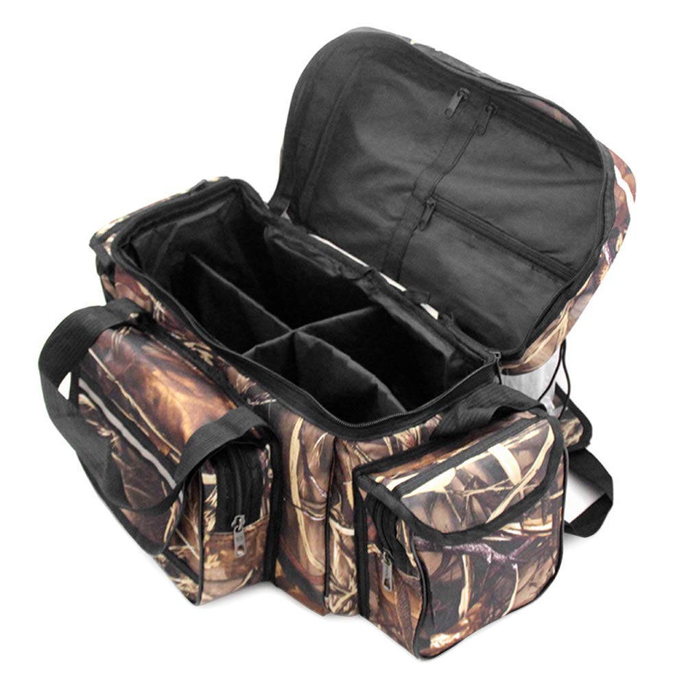Taruor Large Capacity Fishing Tackle Bag, Waterproof Fishing Tackle Storage Bag Case