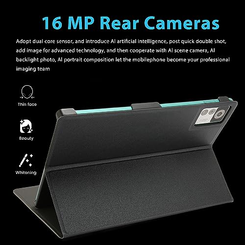 SHYEKYO 10.1 Inch Tablet, 8GB RAM 256GB ROM 100β240V Multifunction Octa Core Processor 10.1 Inch Tablet PC 4G Network for Entertainment for Work (US Plug)
