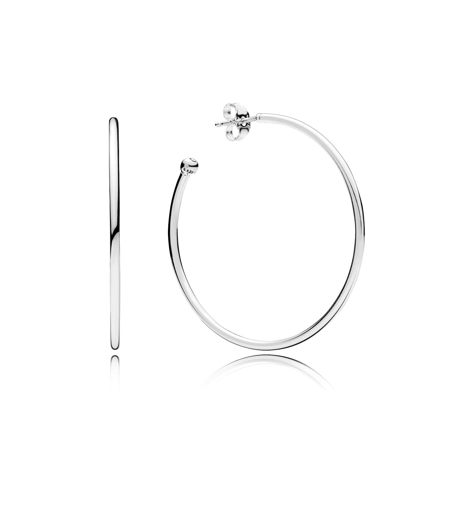 Pandora Essence Hoops of Versatility Large Silver Hoop Earrings 297694