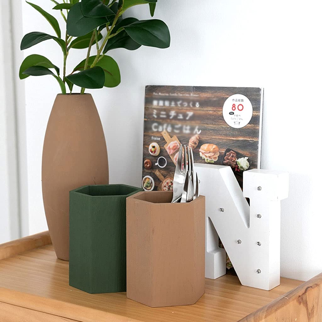 Pen Pencil Holder Container Table Multifunctional Mini Desktop Trash Can Cosmetic Brush Holder Home Office Stationery (Color : Black) (Green)