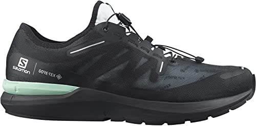 Salomon Unisex Sonic 4 Gore-TEX Running Shoes Road, Black/White/Black, 10 US Men