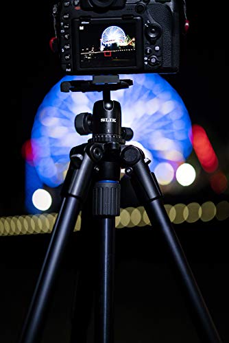 SLIK Pro AL-324BH4 w/SBH-400 Ball Head for Mirrorless/DSLR Sony Nikon Canon Fuji Cameras and More - Black (613-360)