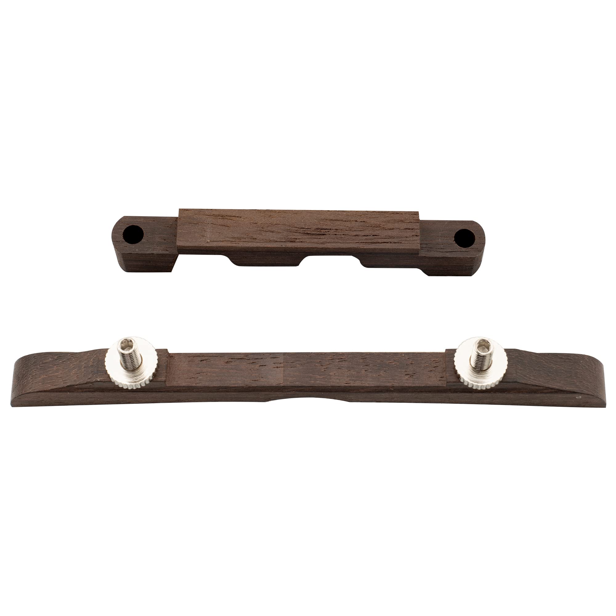 Musiclily 114mm Rosewood Adjustable Compensated Mandolin Bridge Set