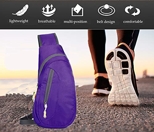 Sling Chest Bag Small Mini Cross Body Shoulder Backpacks with Adjustable Belt for Men Women Outdoors Travel Phone