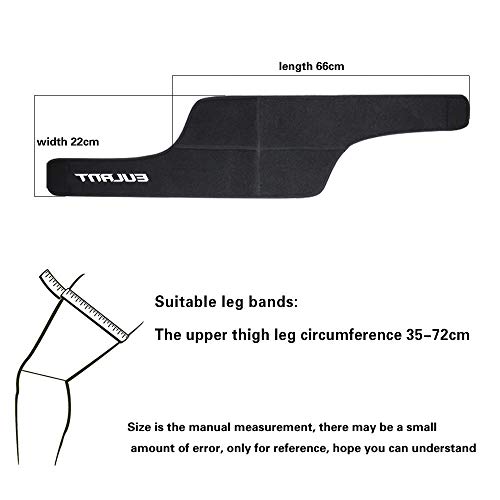 ONTYZZ Adjustable Thigh Brace Support Thigh Compression Recovery Sleeve Compression Support Wrap for Basketball Volleyball Cycling Running and Sports Recovery