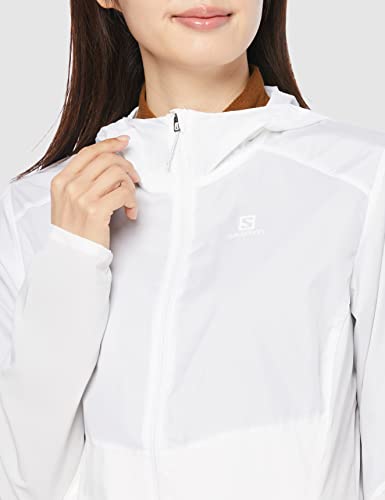 Salomon Women's Standard Wind Jacket, White, S