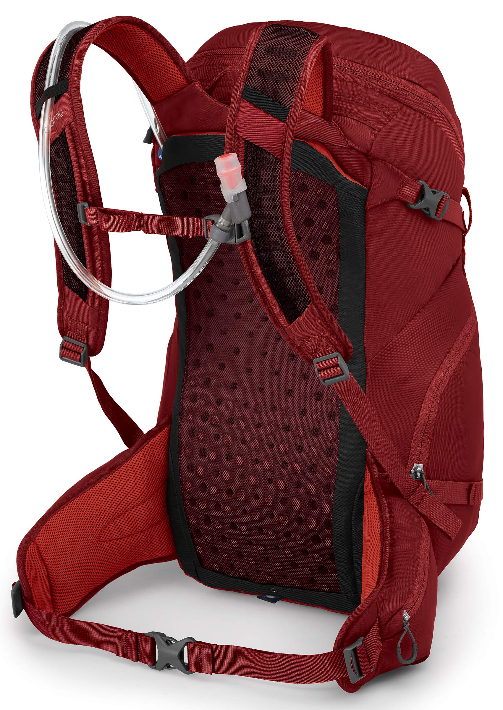 Osprey Skarab 30L Men's Hiking Backpack with Hydraulics Reservoir, Mystic Red