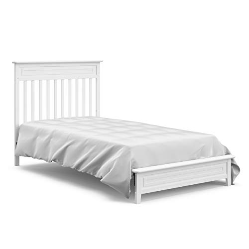 Storkcraft Petal 4-in-1 Convertible Mini Crib (White) β GREENGUARD Gold Certified, Converts to Daybed and Twin-Size Bed, Includes Bonus 2.75-inch Mini Crib Mattress, Mini Crib with Mattress Included
