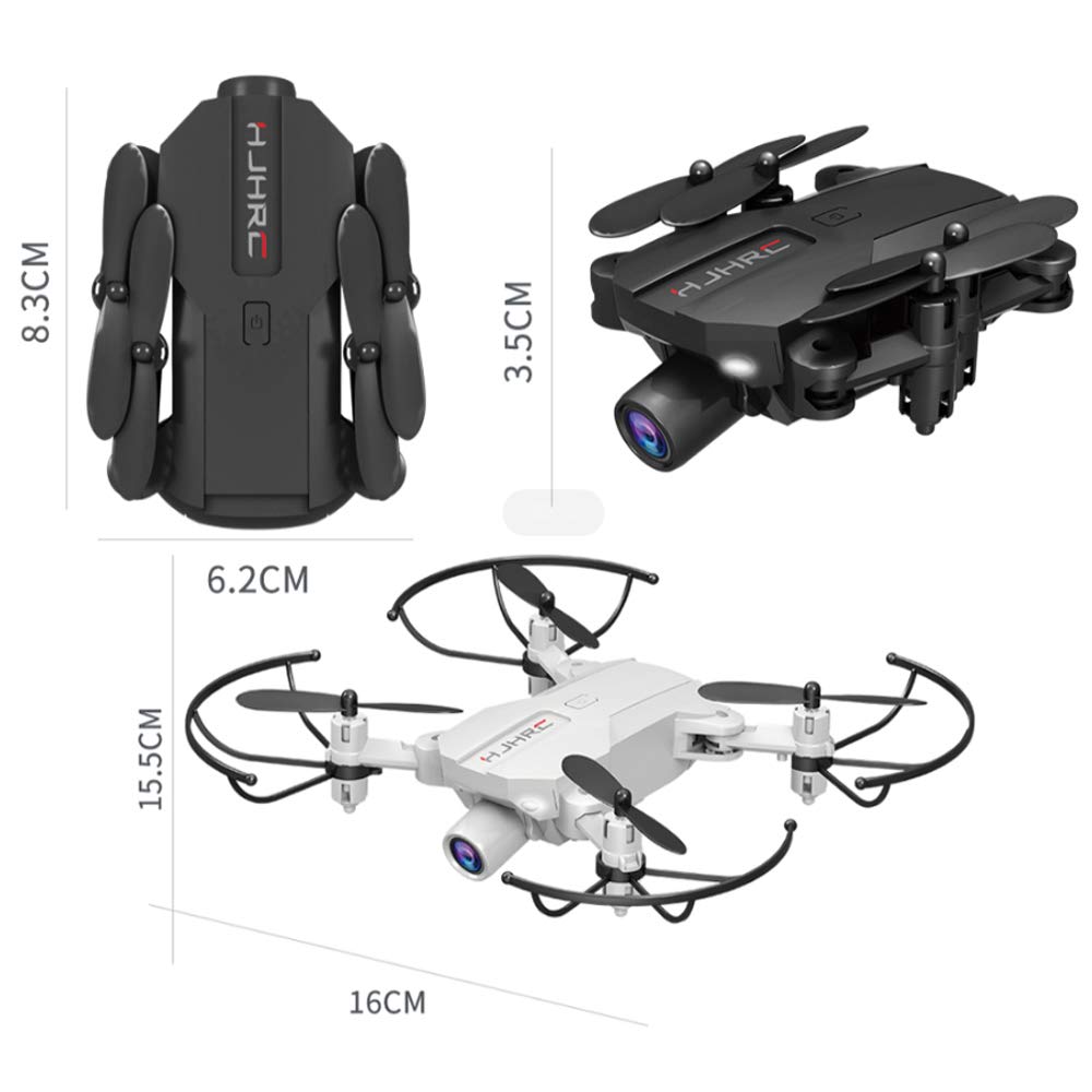 Super Small Mini Drones with Camera for Adults 4K Drones for Kids Beginners Toy Quadcopter with APP FPV Video, Altitude Hold, Headless Mode, Trajectory Flight (Black, 1 Battey&1080P WiFi Camera)