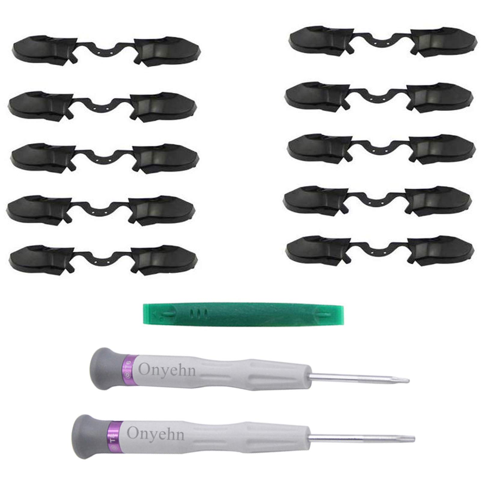 Onyehn 10pcs LB RB Bumpers Triggers Buttons Repair Replacement (with 2 Screwdriver and Pry Tool)for Xbox One Elite Controller,also for Xbox One Controller with 3.5mm Jack
