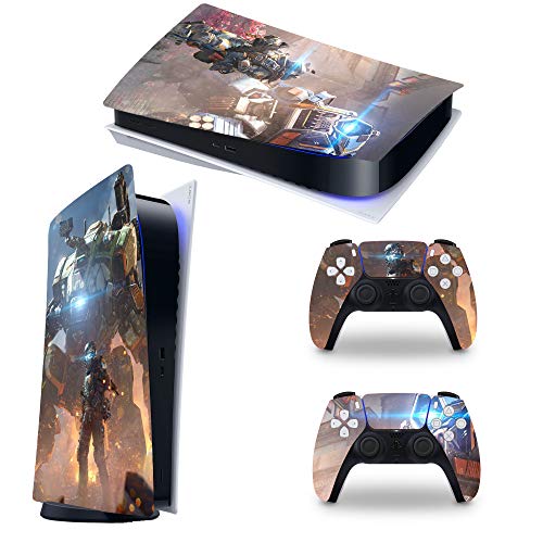 Star Fall Battle PS5 Digital Edition Whole Body Vinyl Skin Sticker Decal Cover for Playstation 5 Digital Edition System Console and Controllers