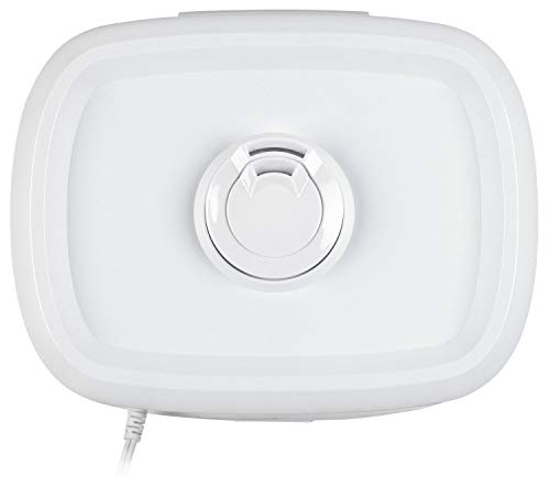 Pure Guardian H1175FL Ultrasonic Cool Mist Humidifier, 90 Hrs. Run Time, 1.5 Gal. Tank Capacity, 390 Sq. Ft. Coverage, Medium Rooms, Quiet, Filter Free, Silver Clean Treated Tank, Essential Oil Tray