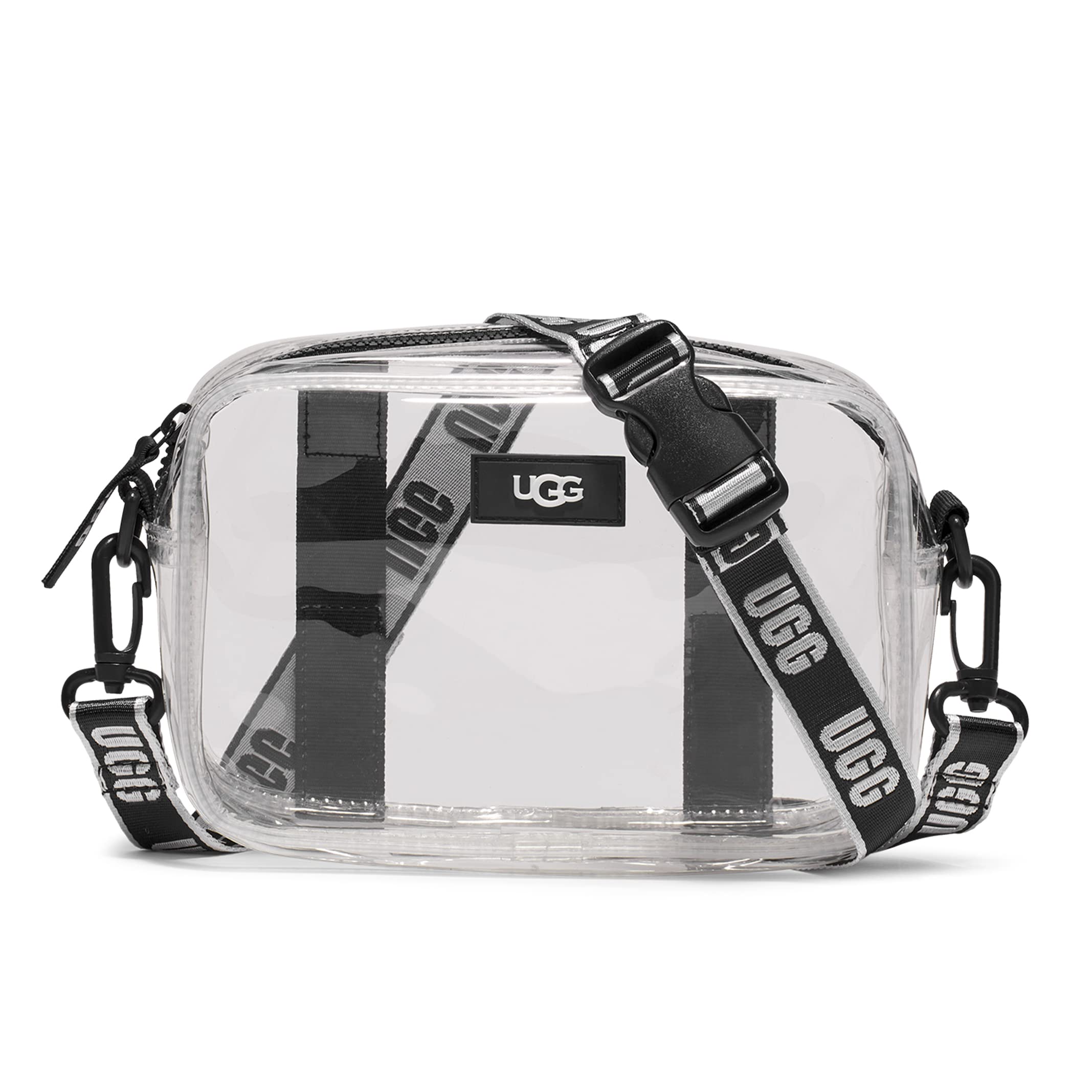 UGG Women's Janey Ii Transparent Handbag, Black Clear, O/S