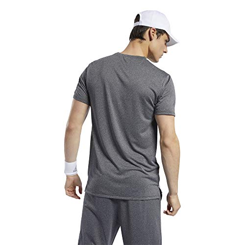 Reebok Workout Ready Mélange Short Sleeve Tee, Black, 2XL