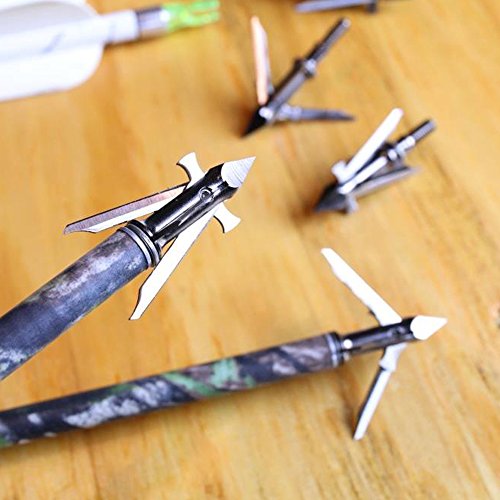 Muzzy Trocar HB Hybrid 4 Blade Broadhead, Silver