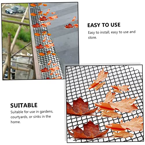 NOLITOY 3 Sets Anti-Falling Net Filters Kn Filter Fence Mesh Netting Gutter Brush Net Cover Leaves Gutter Cover Fence Gutter Guard Roof Mesh Strainer Plastic Gutter Guard Leaf 15c Bird Net