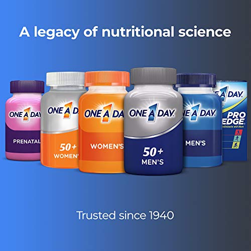 One A Day Men’s 50+ Multivitamins, Supplement with Vitamin A, Vitamin C, Vitamin D, Vitamin E and Zinc for Immune Health Support*, Calcium & more, 175 count