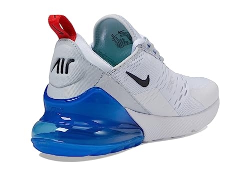 Nike Air Max 270 (Big Kid) White/Black/Pure Platinum/Light Photo Blue 7 Big Kid M
