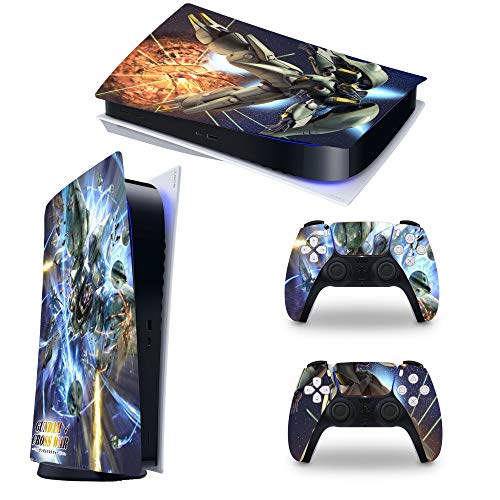 Robot War - PS5 Digital Edition Skin Console and 2 Controller, Vinyl Decal Sticker Full Cover Protective