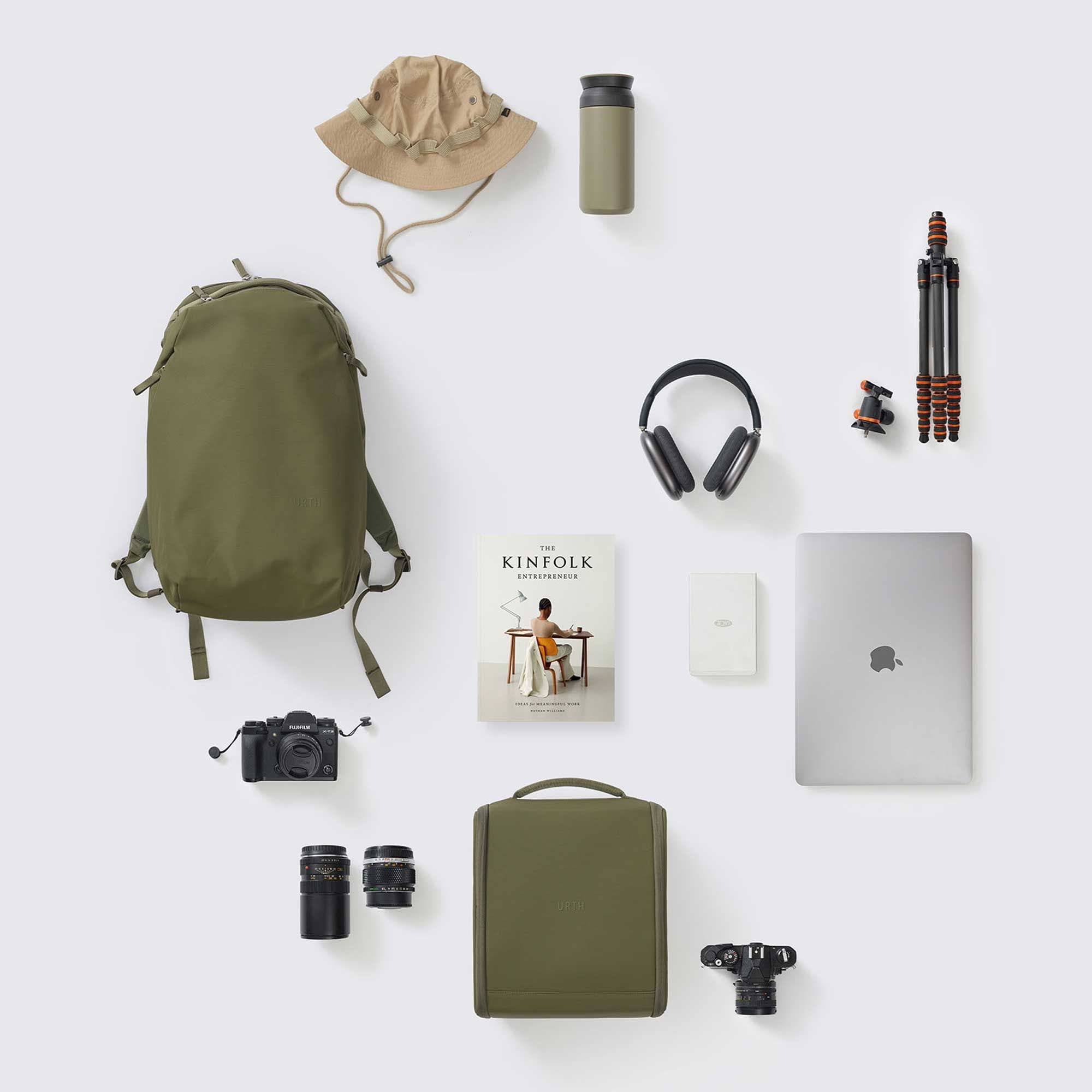 Urth Norite 24L Modular Camera Backpack β for DSLR Camera, Lens, 15/16β Laptop, Weatherproof + Recycled (Green)