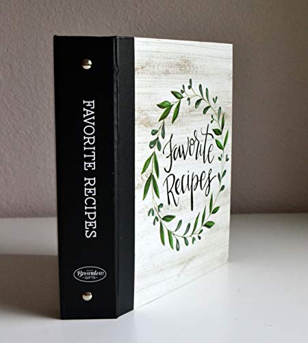 Brownlow Gifts Binder with Plastic Page Protectors and Recipe Cards, 8 x 9-Inch, Vintage Kitchen,70050