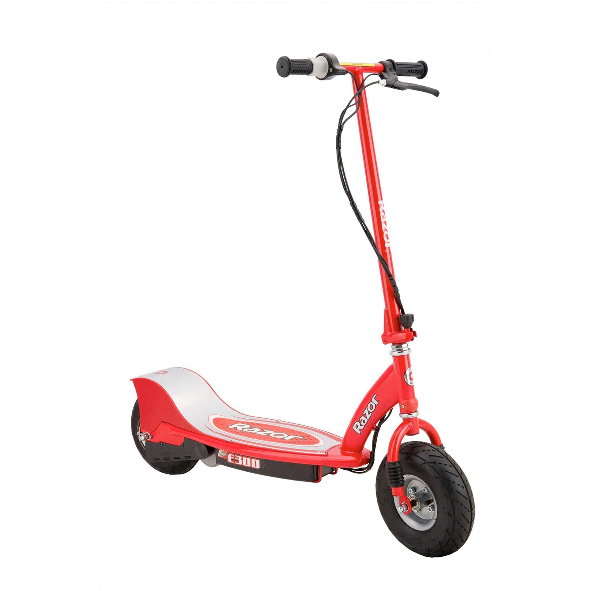 Razor E325 Ride-On Portable Electric Scooter, Navy Bundled with Razor E325 Ride-On Portable Electric Scooter, Red