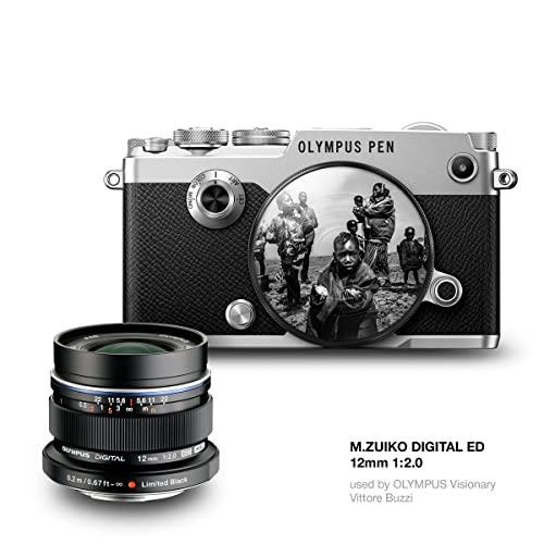 OM SYSTEM OLYMPUS M.Zuiko Digital ED 12mm F2.0 Silver For Micro Four Thirds System Camera, Compact Wide Angle lens For Starry Sky and Landscape