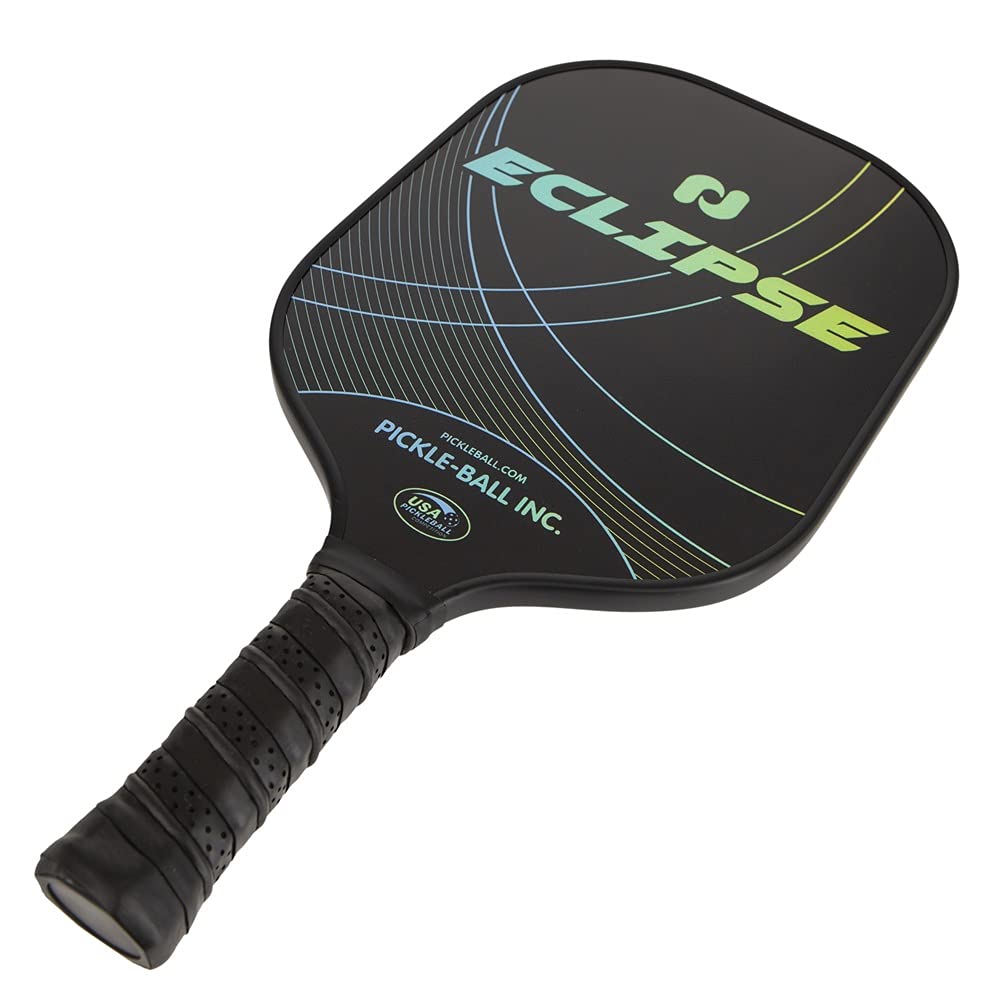 Pickle-Ball Eclipse Graphite Pickleball Paddle 2 Paddle & Ball Set| Includes 2 Paddles + 4 Outdoor Pickleballs + 2 Paddle Covers | Polymer Honeycomb Core, Graphite Hybrid Composite Face