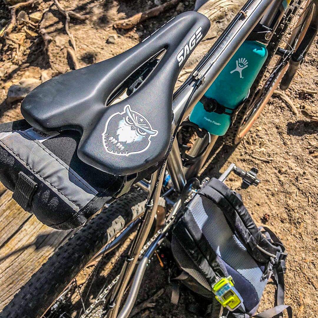 Sage Beccus Bike Saddle | Titanium Rails Bicycle Comfort Cushion Seat | Mountain Road Bikes Padded Cycling Seats | Men and Women Exercise Performance Cycle Accessories (143mm)