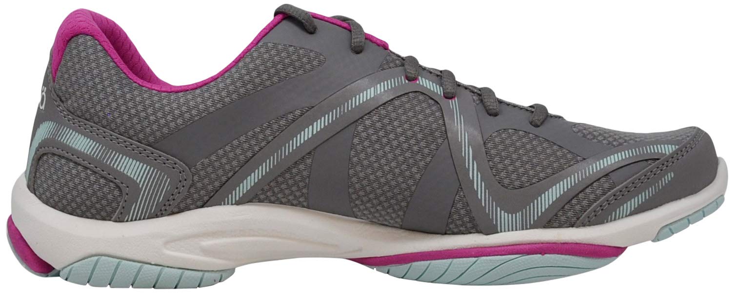 Ryka Women's Influence Frost Grey/Rose/Pale Aqua Training Shoe 6 W US