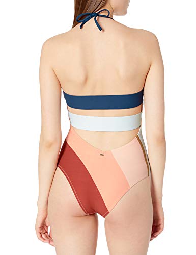 Rip Curl Women's Standard SUNSETTERS Block ONE Piece, Peach, XS