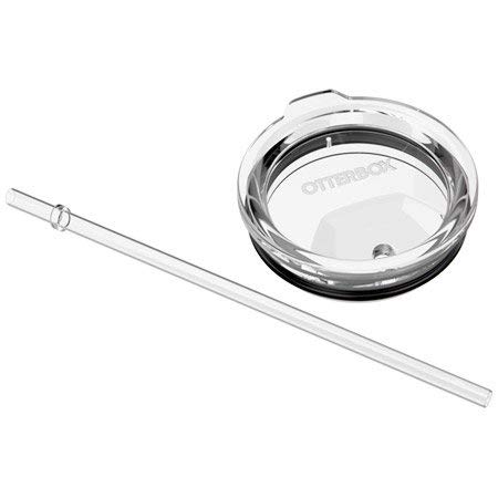 OtterBox Elevation Tumbler Lid Accessory (Compatible with 10, 16, 20, 28, 36 OZ Tumblers) (Straw Lid (clear))