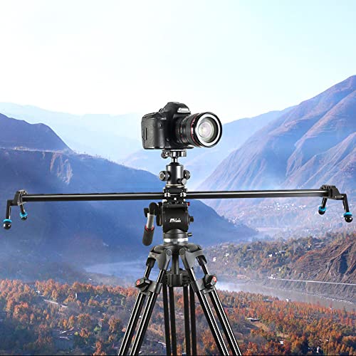Sutefoto 47''/120cm Portable Camera Slider Rail Track for Video Movie Photography DSLR Cameras, Phone, Action Camera, Max Support 8kg/17.63 lbs Loading