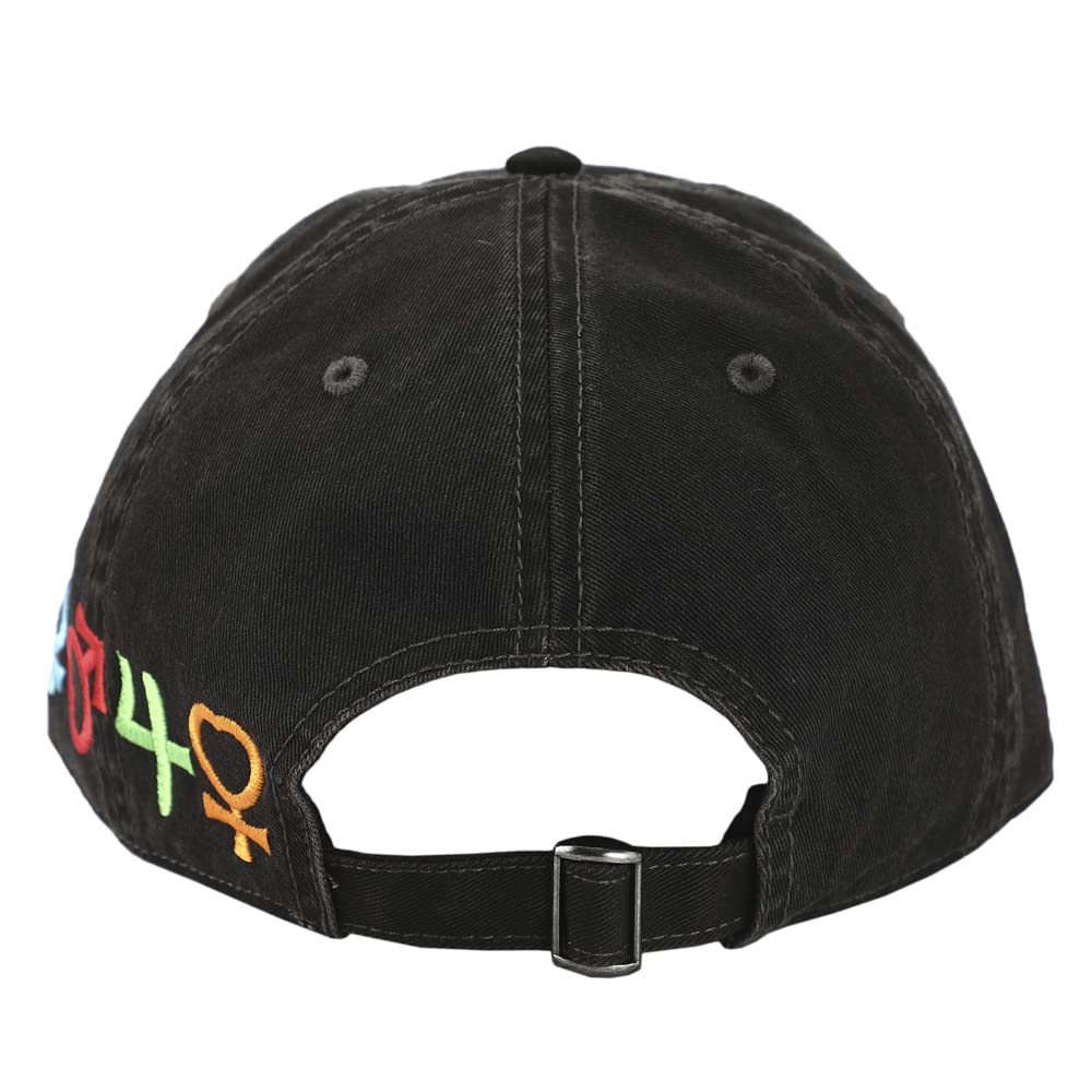 Sailor Moon Embroidered Character Emblems Pigment Dye Adjustable Hat Black