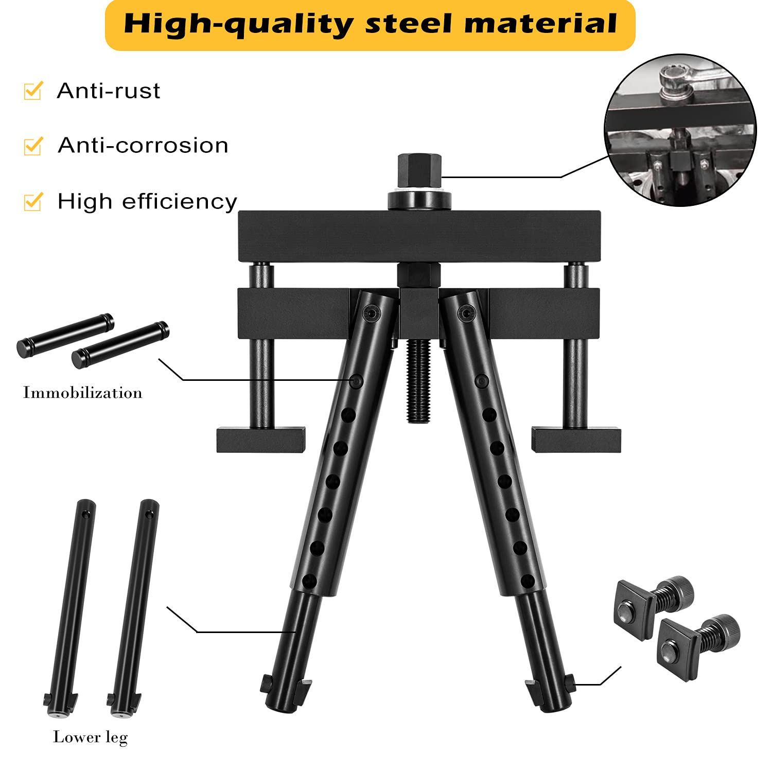 PT-6400-C Cylinder Liner Puller Works on Wet Liner from 3-7/8” to 6-1/4” bore Fits For Cummins Caterpillar CAT Mack etc, Replace to PT-6400-C, M50010-B, 3376015