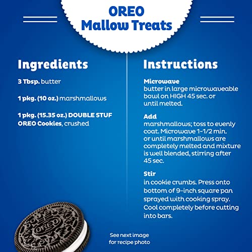 OREO Double Stuf Chocolate Sandwich Cookies, Family Size, 3 Packs