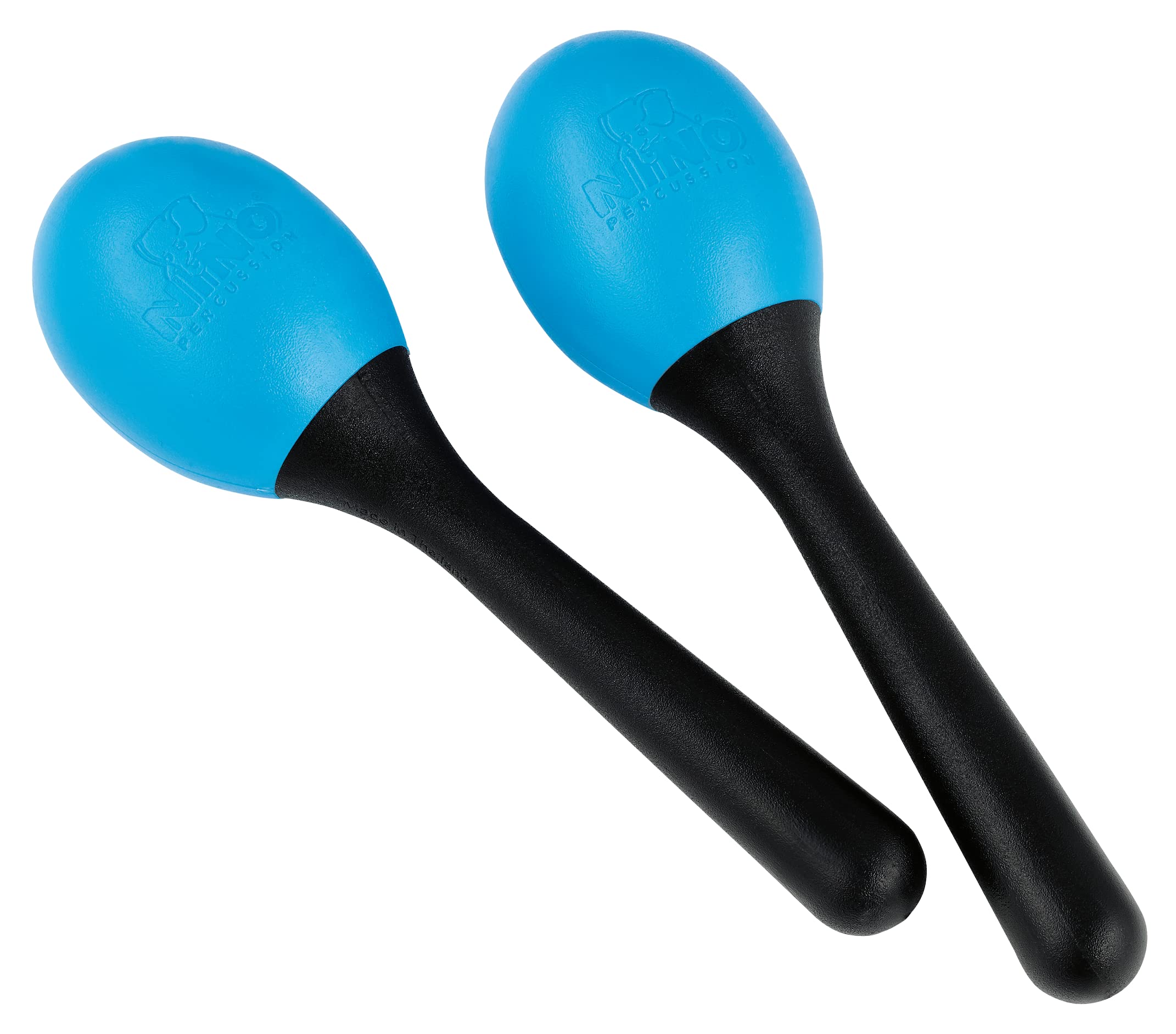 Nino Percussion Kids' Maraca Pair-NOT Made in China-Sky Blue, Plastic, for Classroom Music or Playing at Home, inch (NINO569SB)