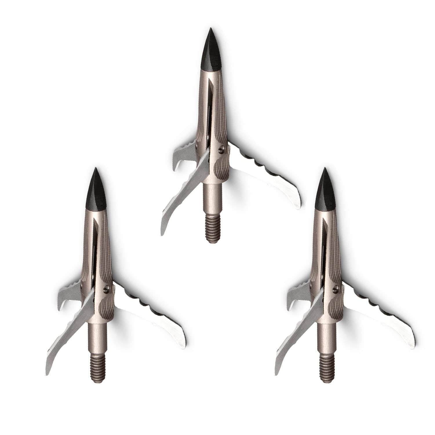 NEW ARCHERY PRODUCTS Spitfire Edge 100 Grain 1.75" Cutting Diameter 3-Blade Durable Precise Rear-Deploying Bow Hunting Broadhead - 3 Pack