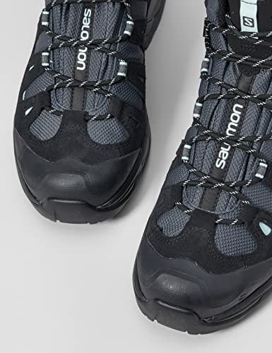 Salomon Quest Prime Gore-TEX Hiking Boots for Women, Ebony/Black/ICY Morn, 5