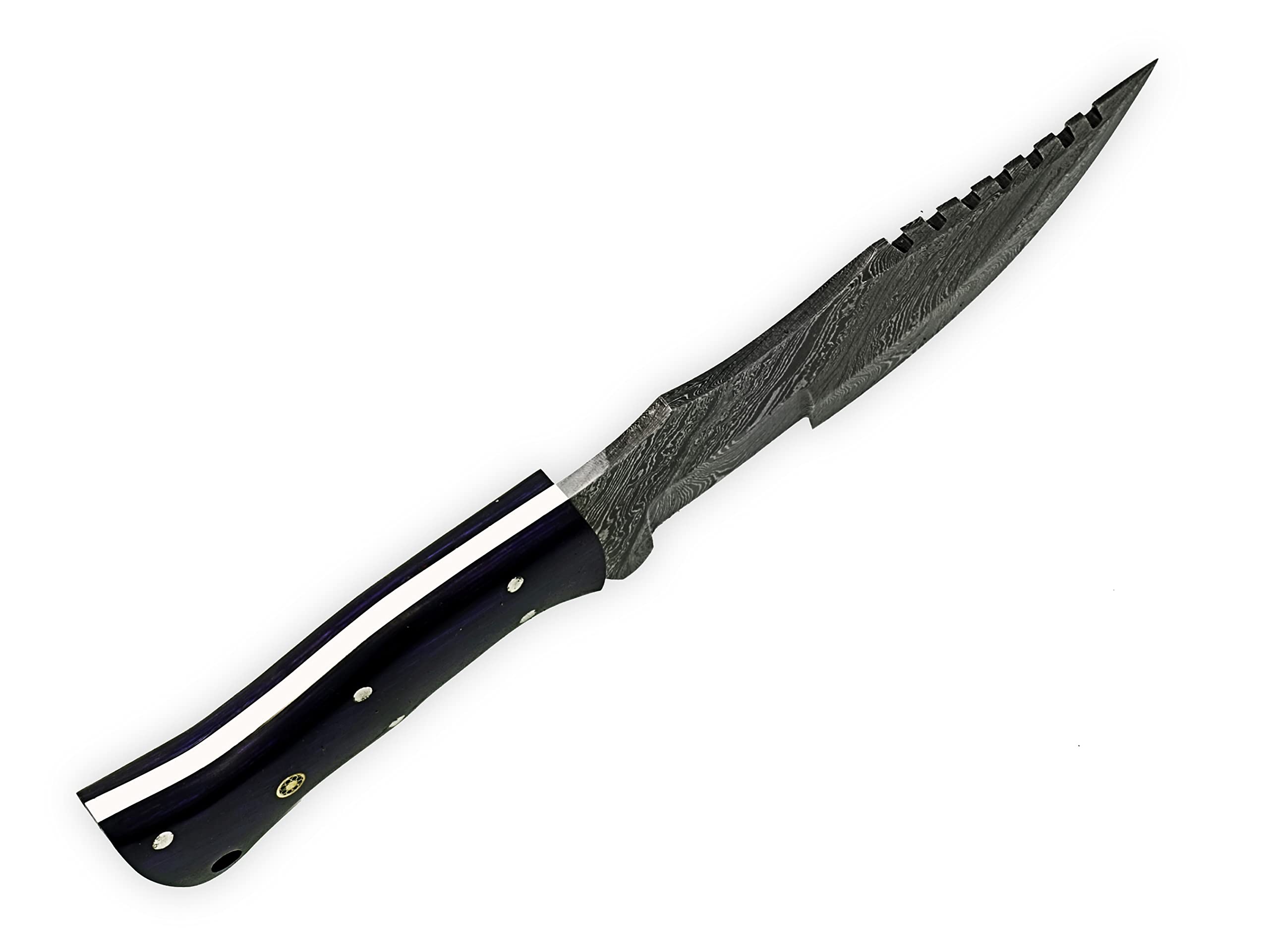 Poshland TR-2151, CUSTOM HANDMADE DEMASCUS STELL TRACKER KNIFE –BEUTIFULL DOLLAR SHEATH HANDLE